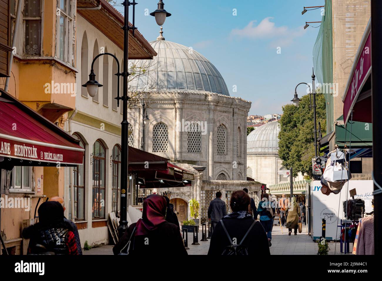 The Eyup district of Istanbul, location of Eyup Sultan Mosque, outside ...