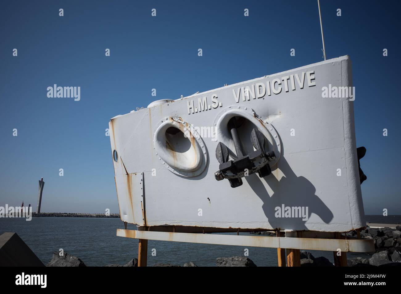 HMS VINDICTIVE - OOSTENDE BELGIUM - ON THE NIGHT OF MAY 9-10 1918 THE ...