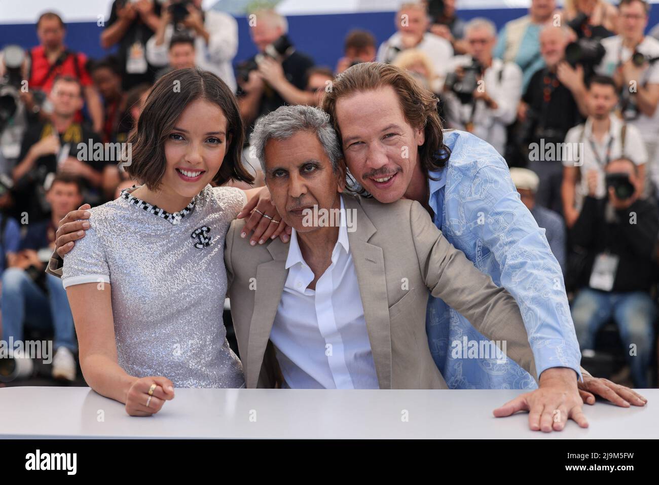 Cannes, France. May 24, 2022, Reda Kateb, Director Rachid Bouchareb ...