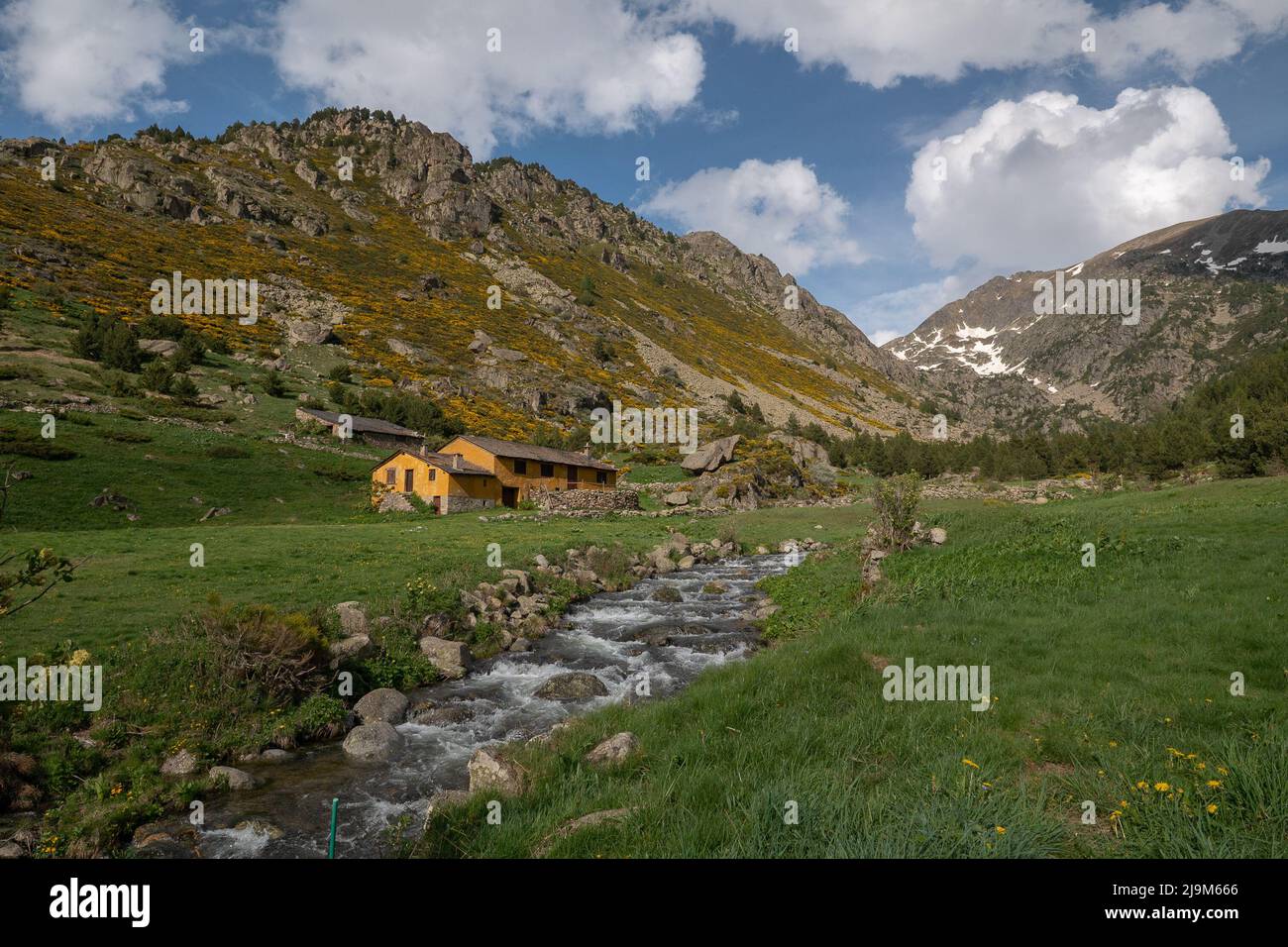 Landscape of the Vall de Incles in Andorra in spring 2022 Stock Photo ...