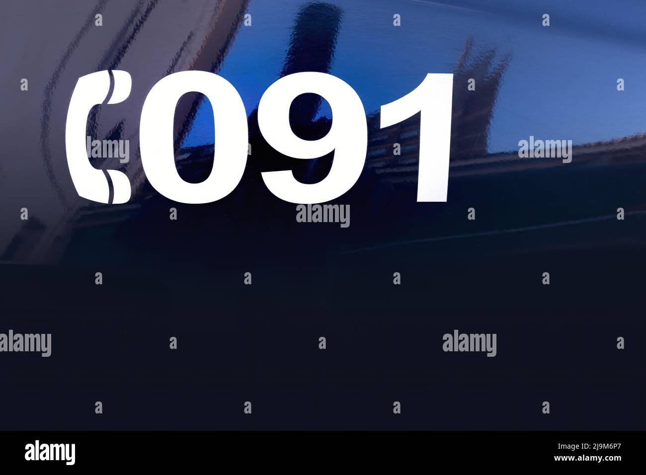 Teruel, Spain, 10-26-2021, Logo of the Spanish National Police, 091 ...