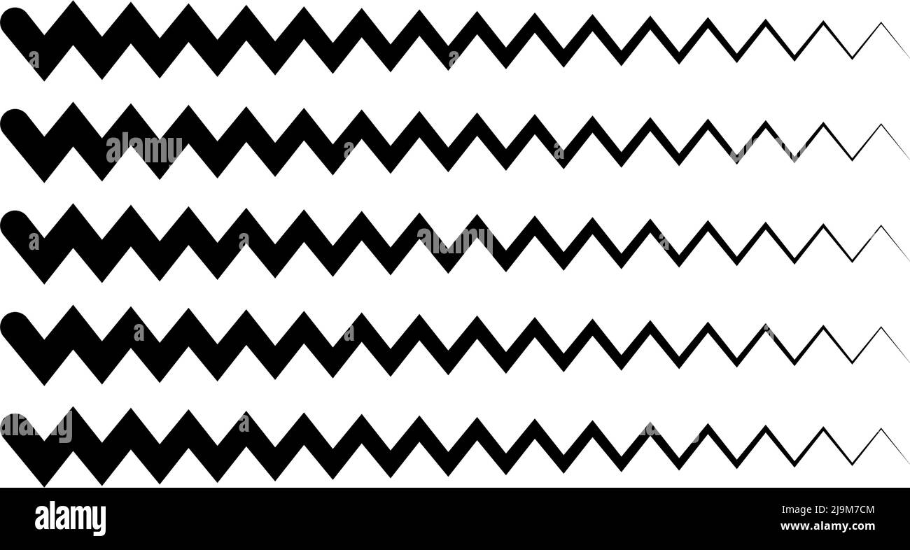Wavy, zig-zag, criss-cross lines. Waving stripes. Stock vector ...