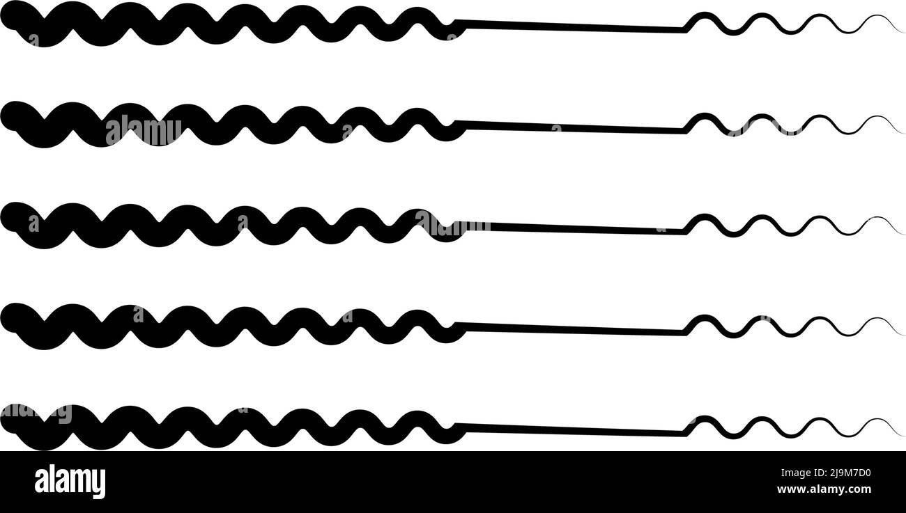 Wavy, zig-zag, criss-cross lines. Waving stripes. Stock vector ...