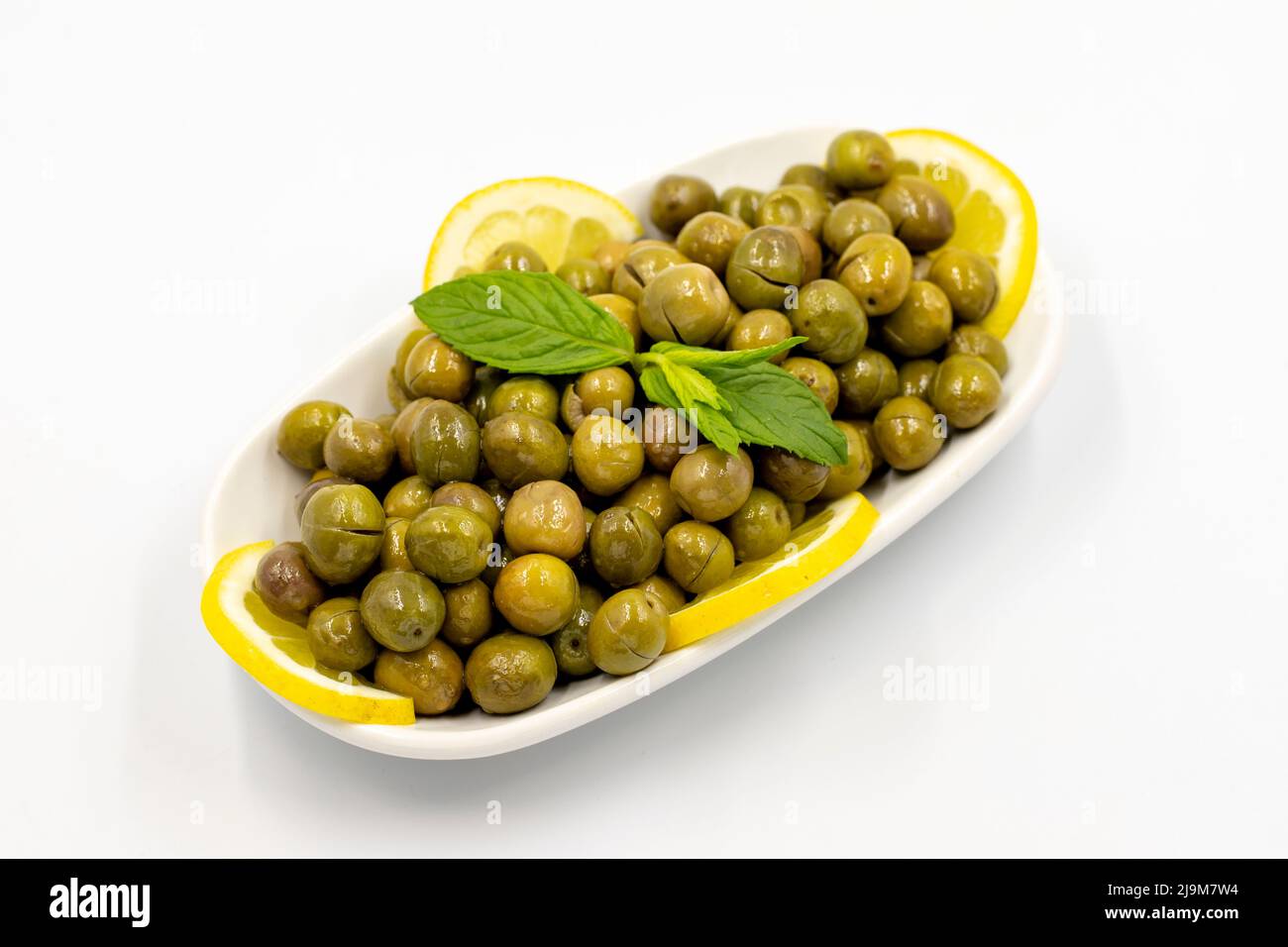 Green olive. natural olive on isolated white background. Healthy food ...