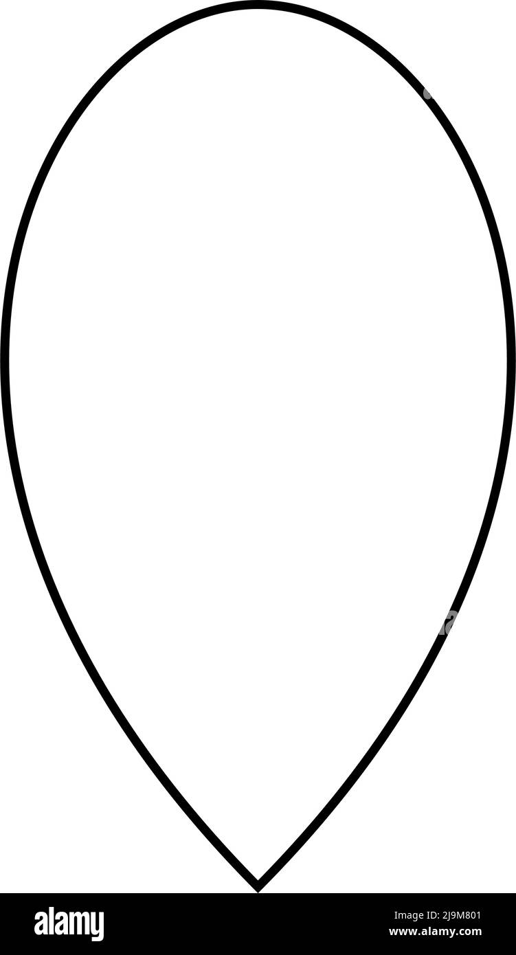 Leaf, flower and plant silhouette element. Stock vector illustration ...