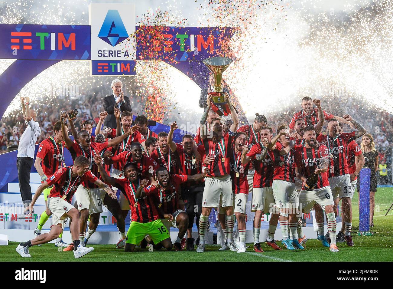 Ac milan scudetto trophy hi-res stock photography and images - Alamy