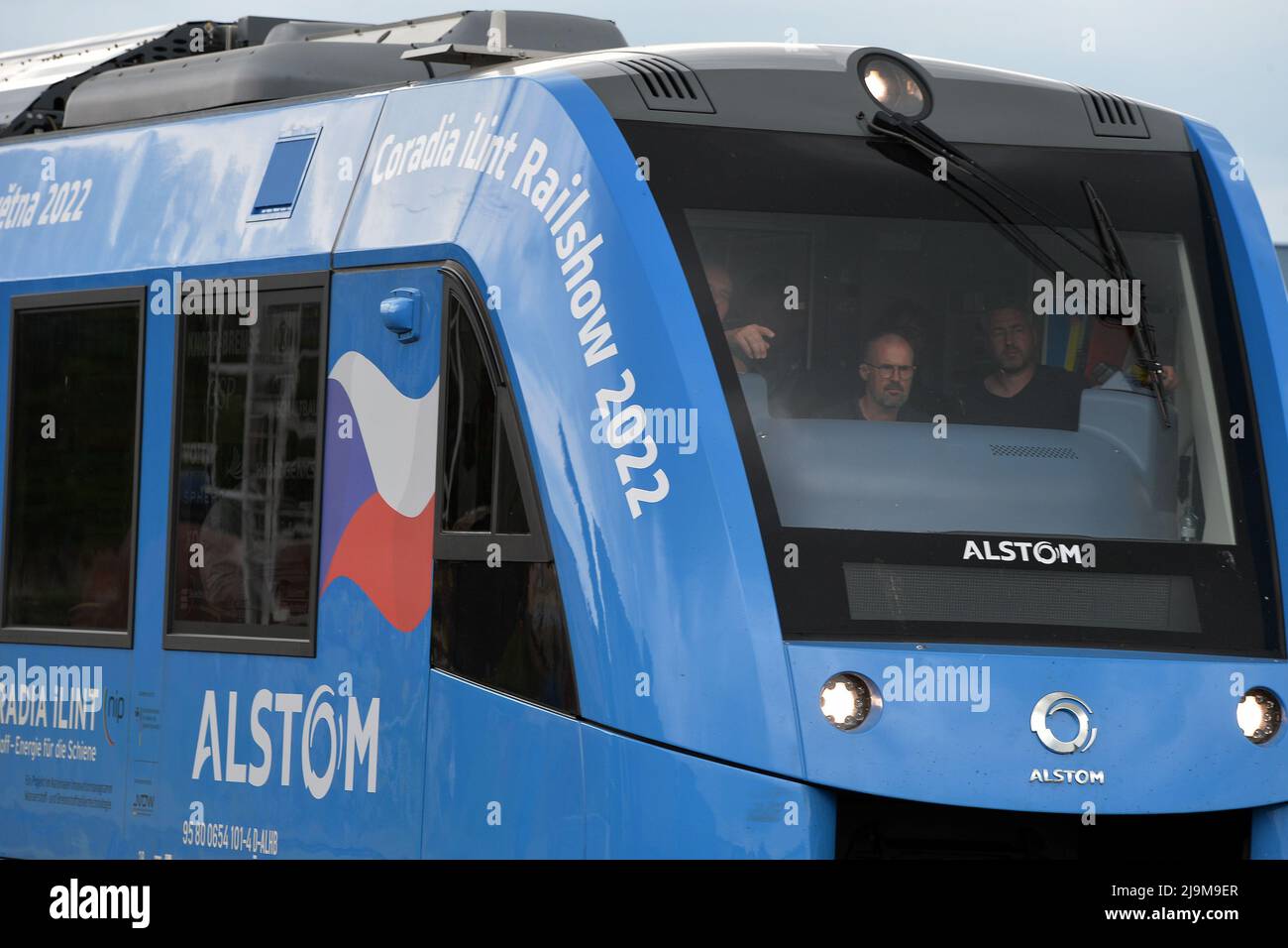 Turnov, Czech Republic. 24th May, 2022. Coradia iLint by Alstom the ...