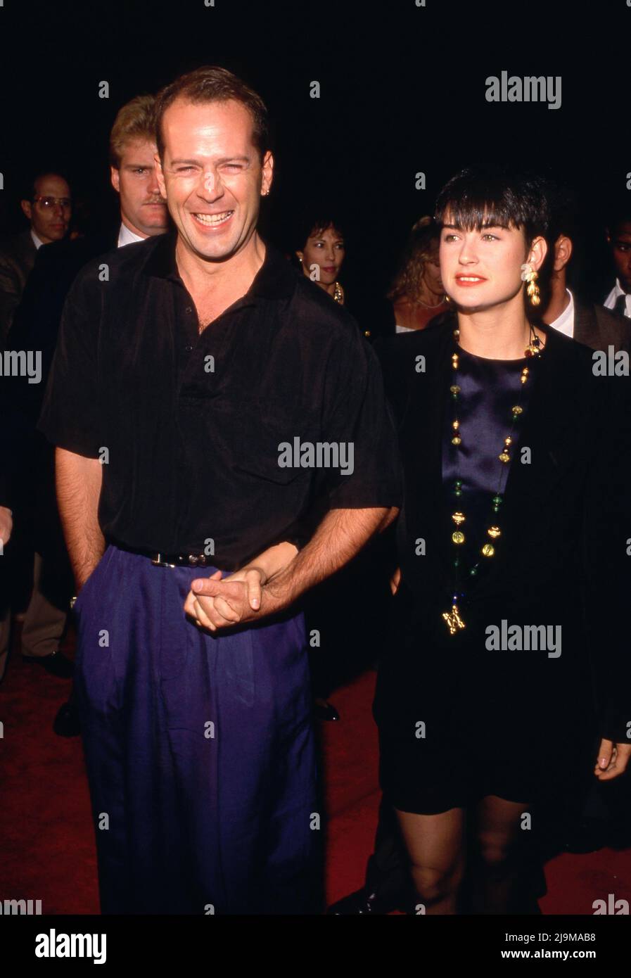 Bruce Willis and Demi Moore at the In Country Premiere on September 14 ...