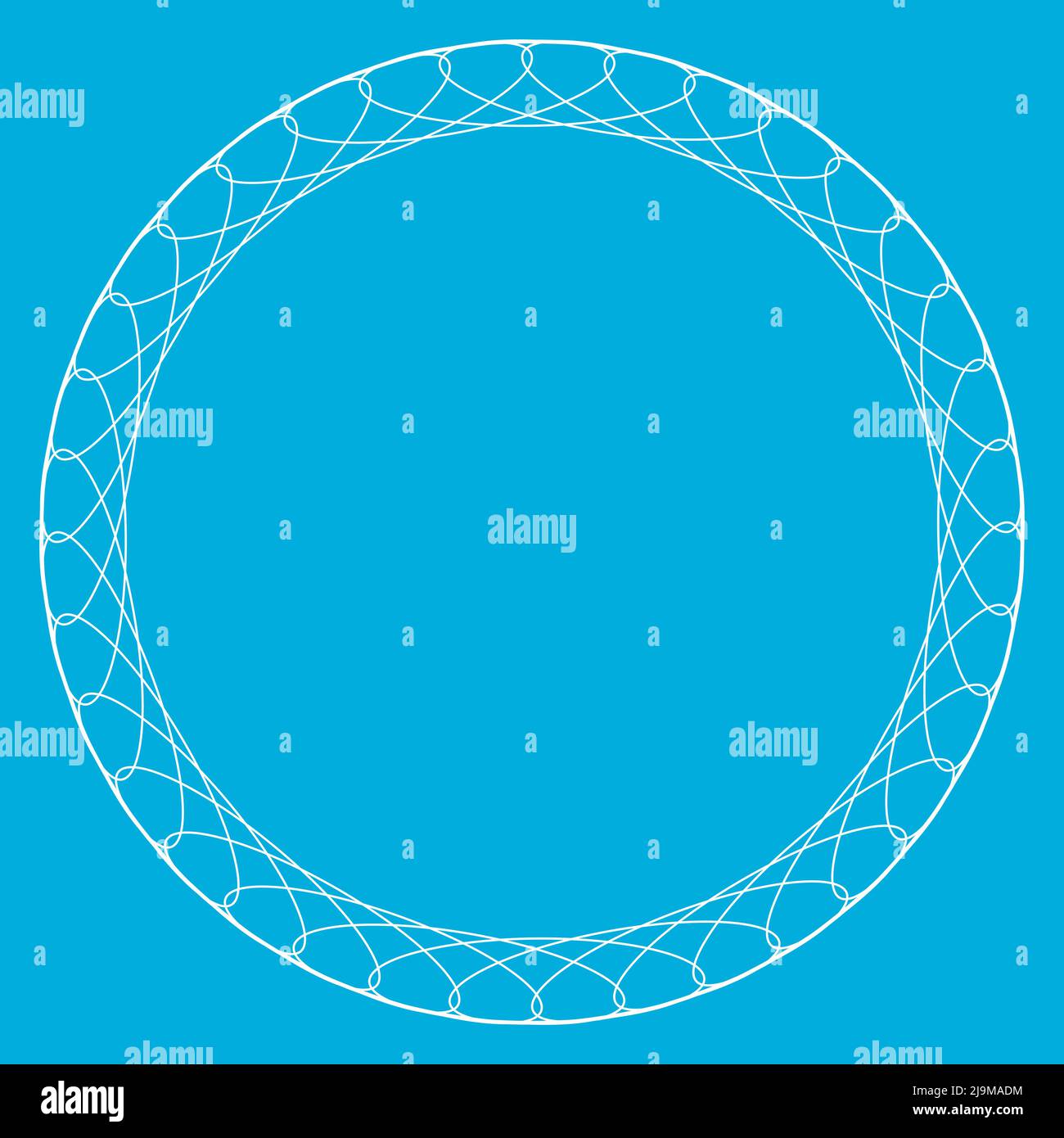 Circle radial motif, mandala illustrative element. Stock vector ...