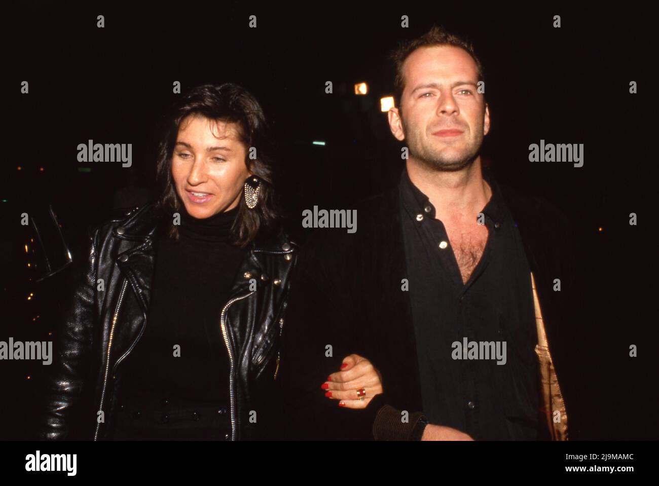 Bruce Willis and Sherryl Rivera at the premiere of Nobody's Fool at ...