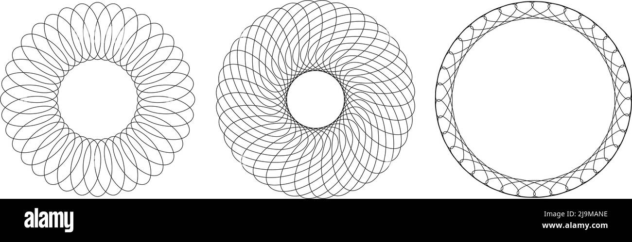 Circle radial motif, mandala illustrative element. Stock vector ...