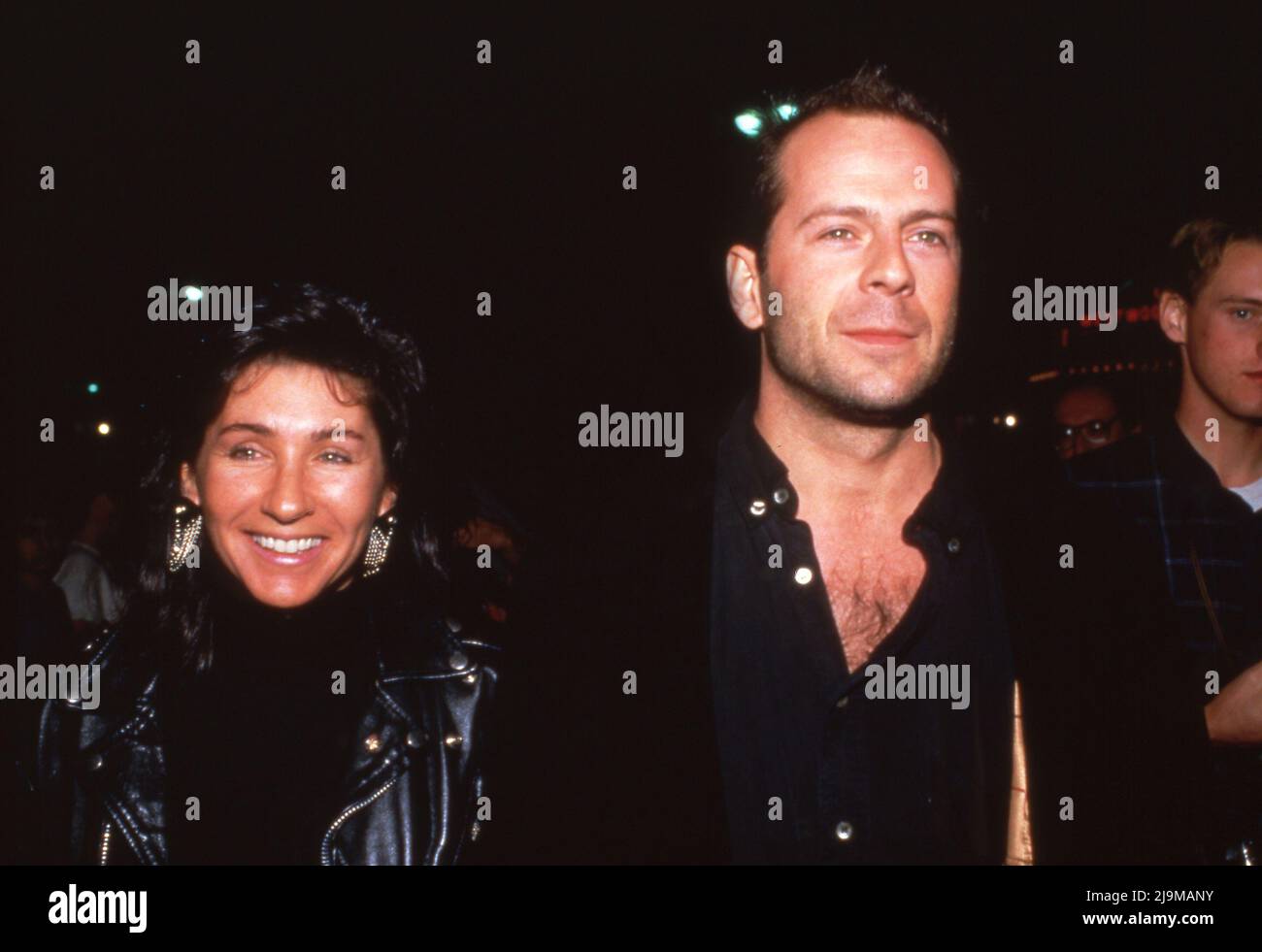 Bruce Willis and Sherryl Rivera at the premiere of Nobody's Fool at ...