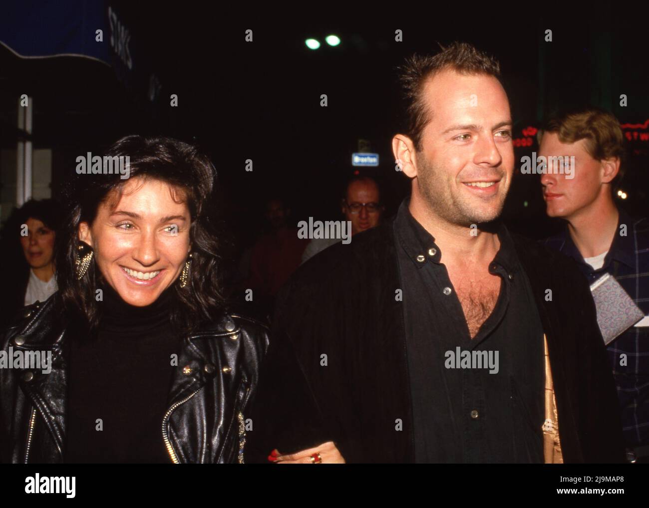 Bruce Willis and Sherryl Rivera at the premiere of Nobody's Fool at ...