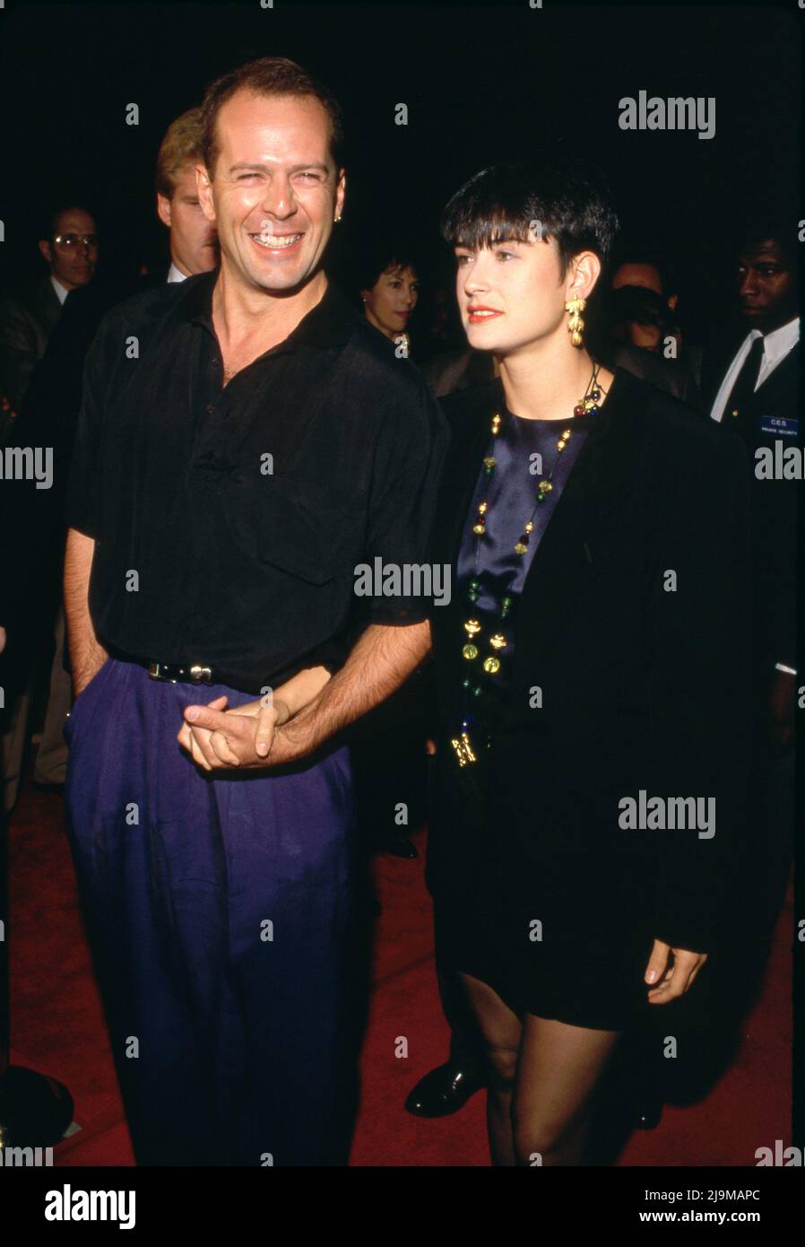 Bruce Willis and Demi Moore at the In Country Premiere on September 14 ...