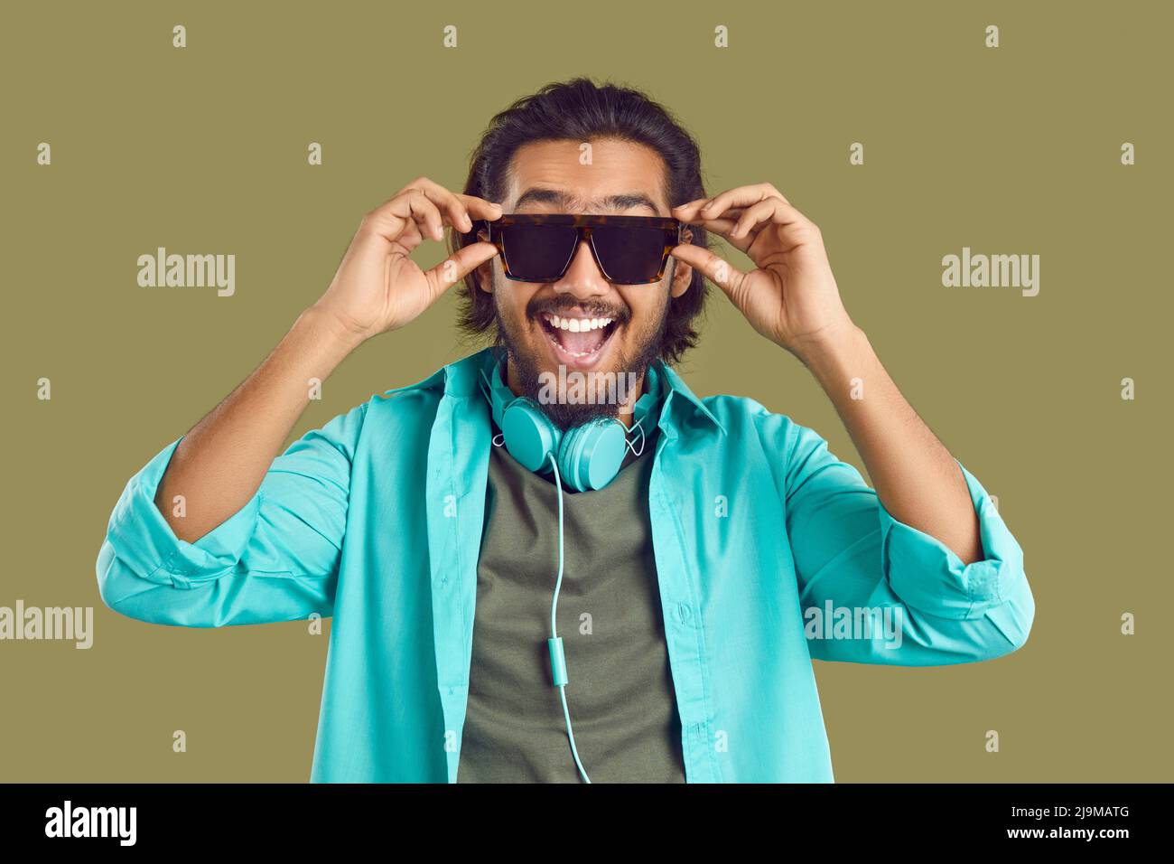 Indian man standing happy hi-res stock photography and images - Alamy
