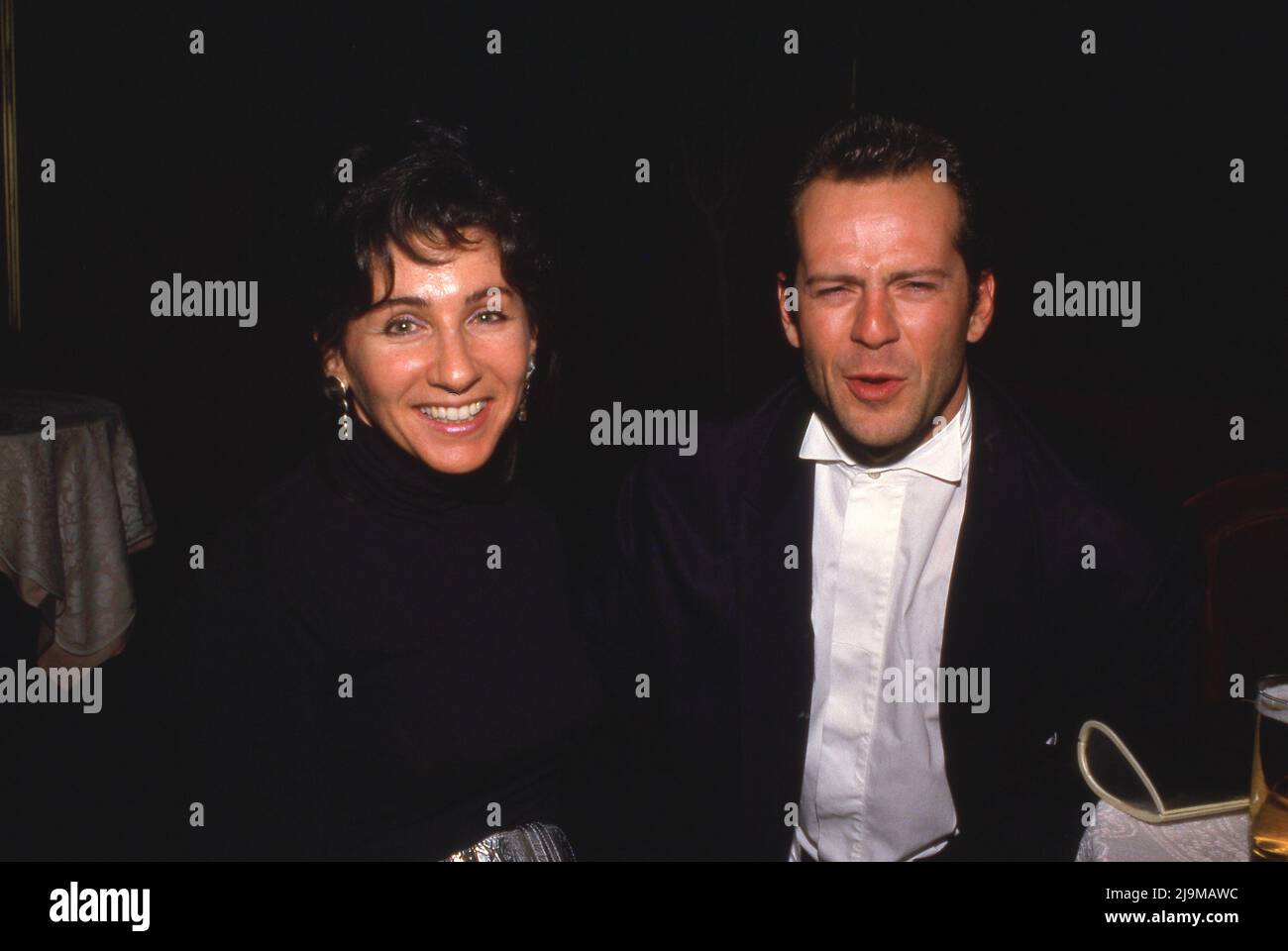Bruce Willis and Sherryl Rivera Circa 1986 Credit: Ralph Dominguez ...