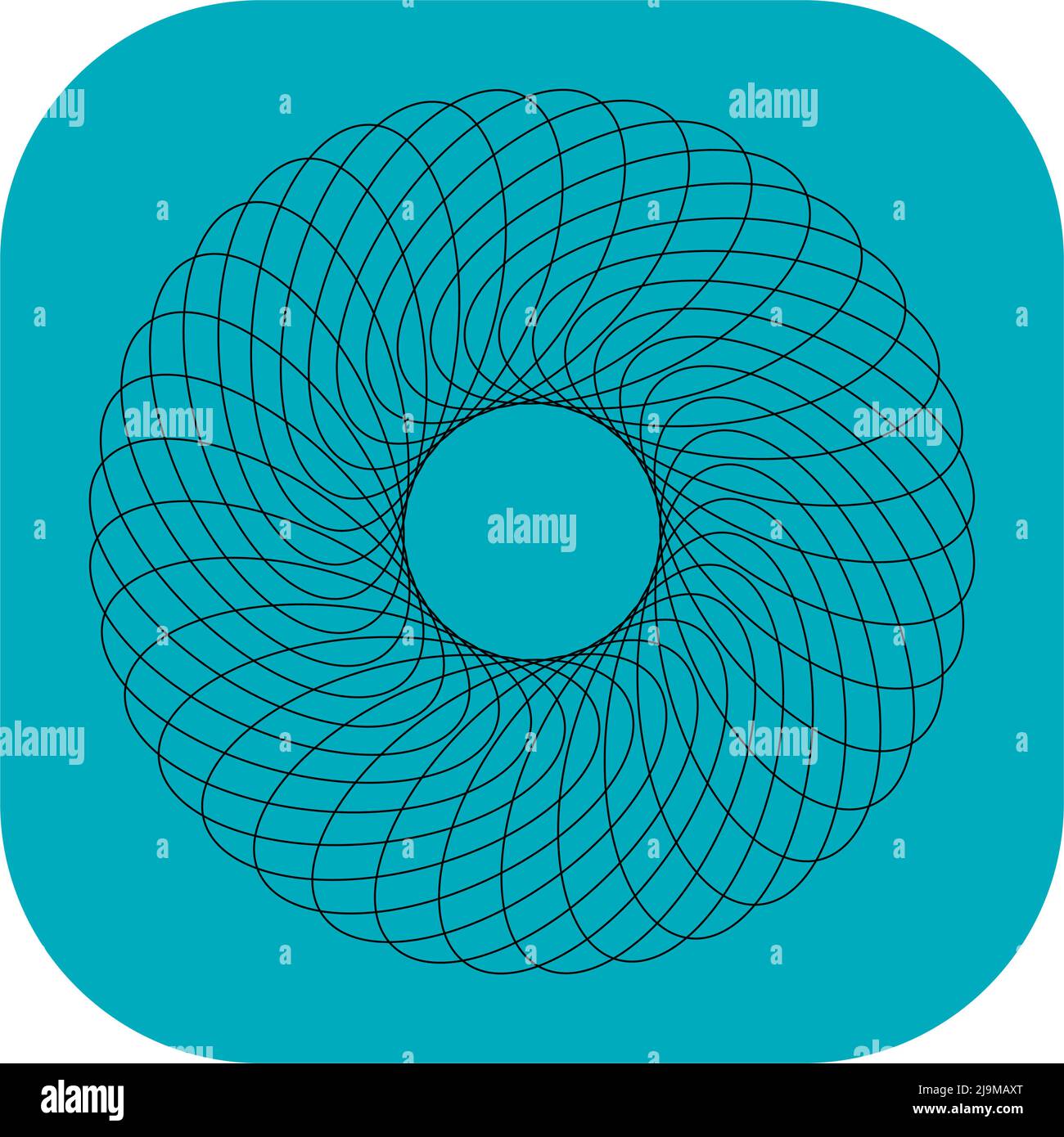 Circle radial motif, mandala illustrative element. Stock vector ...