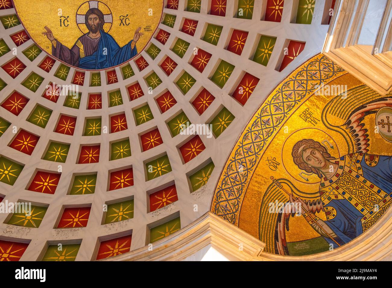 Ceiling of an Orthodox Church in Athens Stock Photo - Alamy