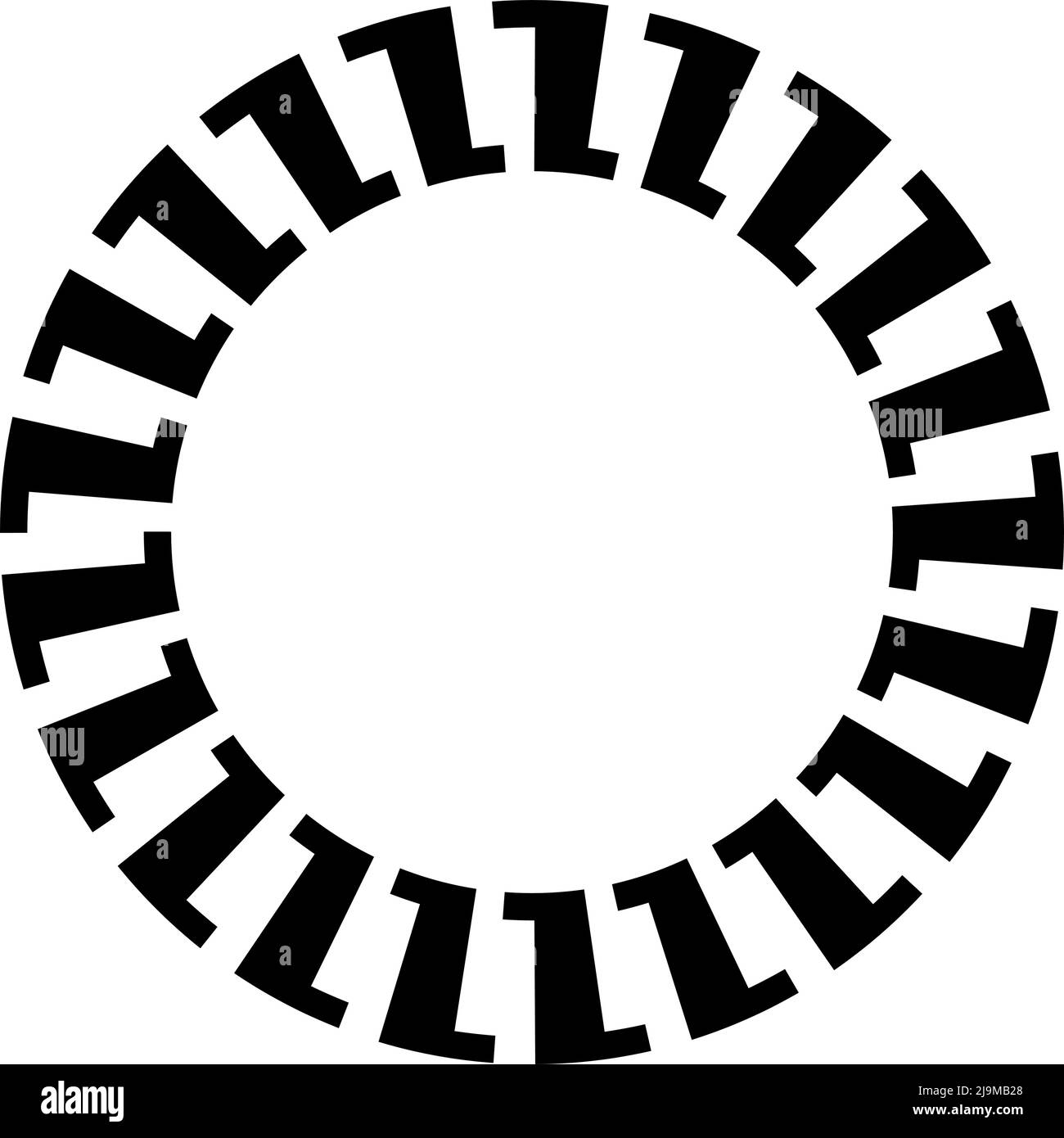 Greek circular, geometric circle frame, border element. Stock vector ...