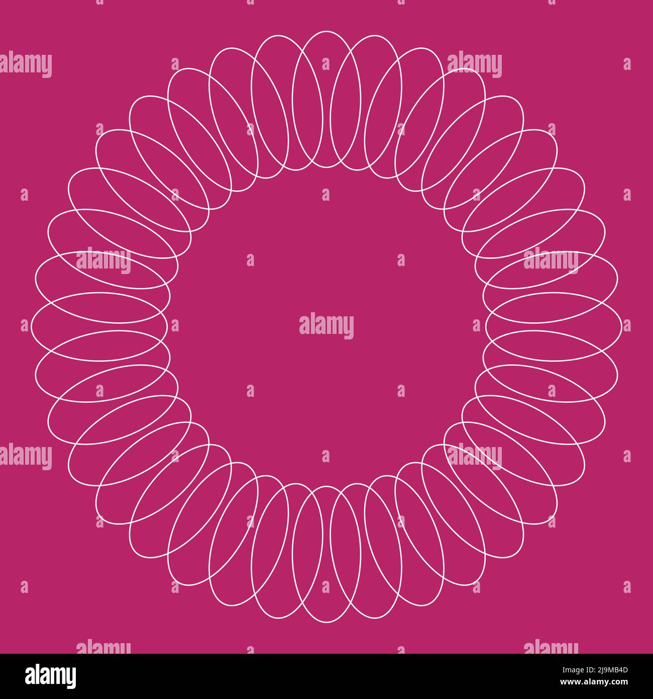 Circle radial motif, mandala illustrative element. Stock vector ...