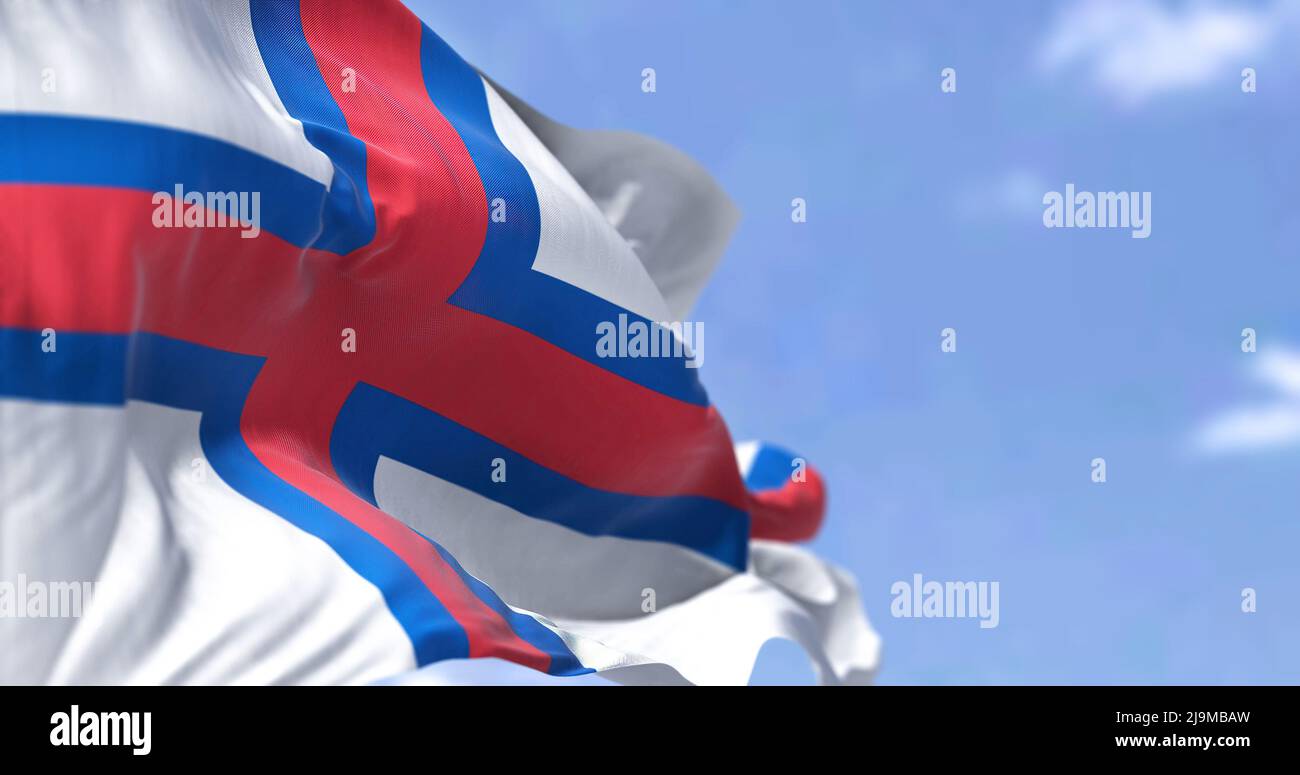 Faroes island flag hi-res stock photography and images - Alamy