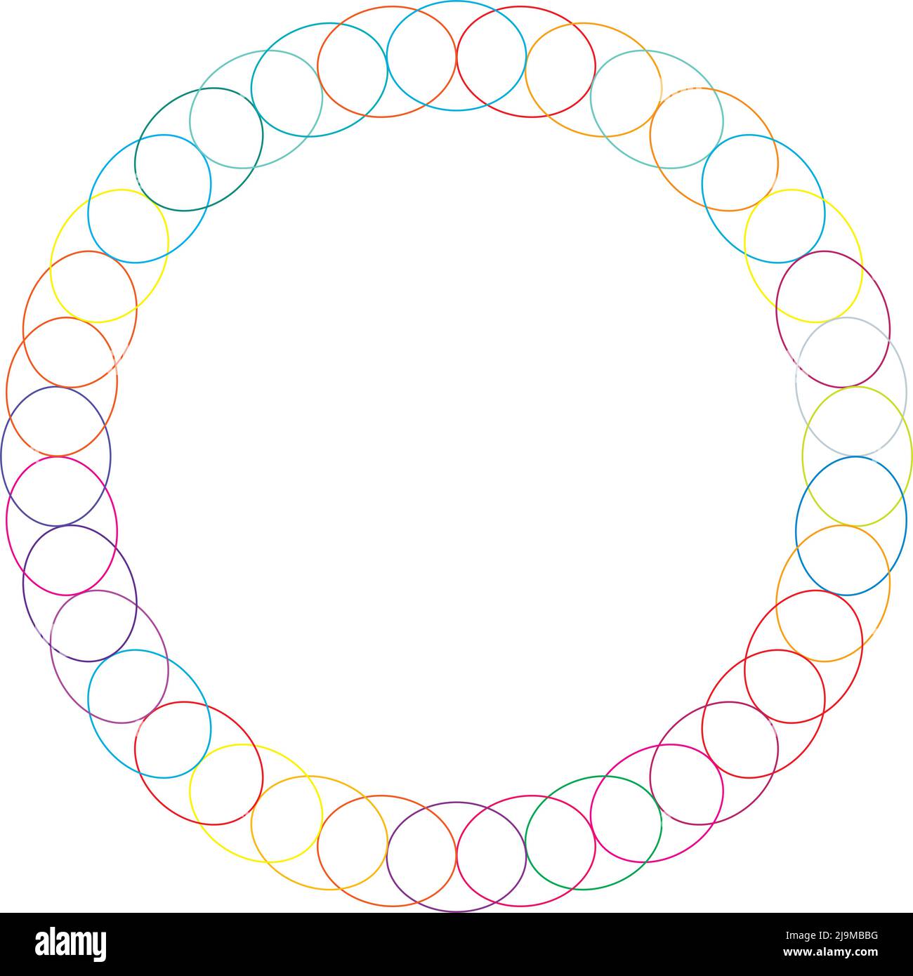 Circle radial motif, mandala illustrative element. Stock vector ...
