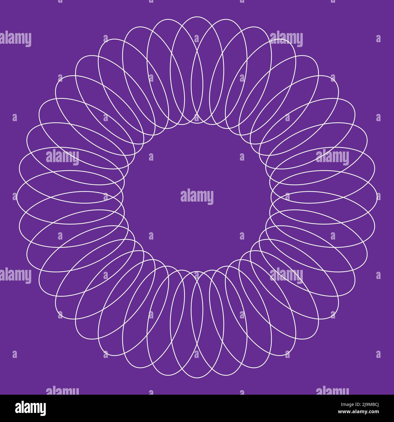 Circle radial motif, mandala illustrative element. Stock vector ...