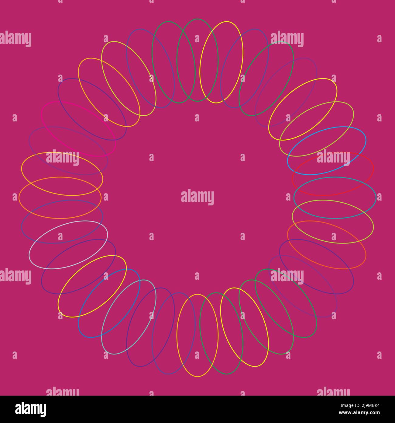 Circle radial motif, mandala illustrative element. Stock vector ...