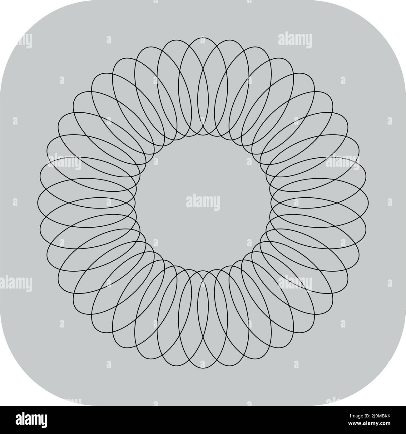 Circle radial motif, mandala illustrative element. Stock vector ...
