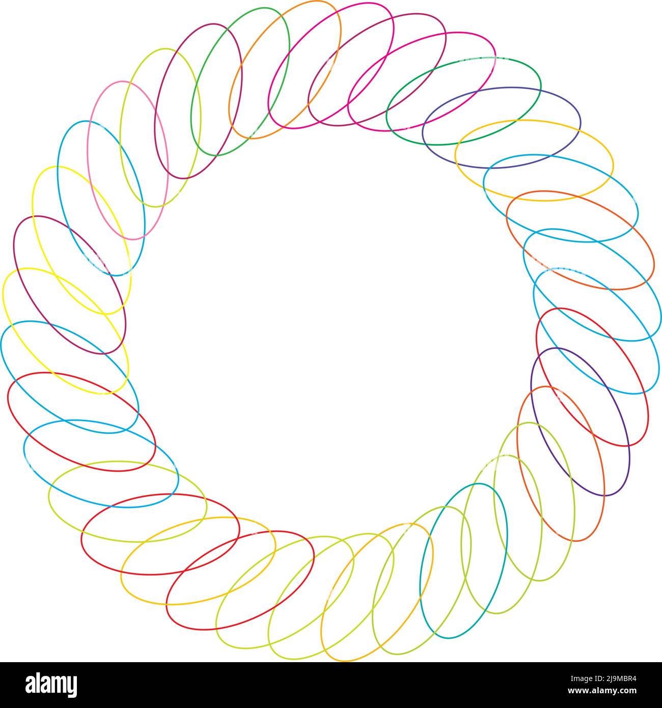Circle radial motif, mandala illustrative element. Stock vector ...