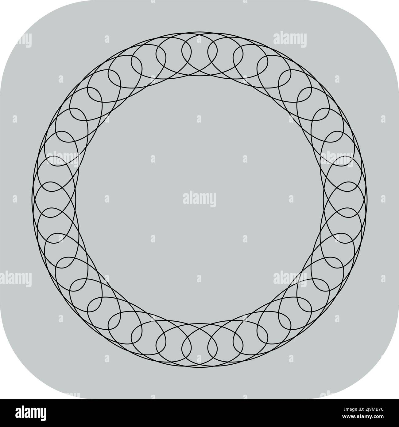 Circle radial motif, mandala illustrative element. Stock vector ...