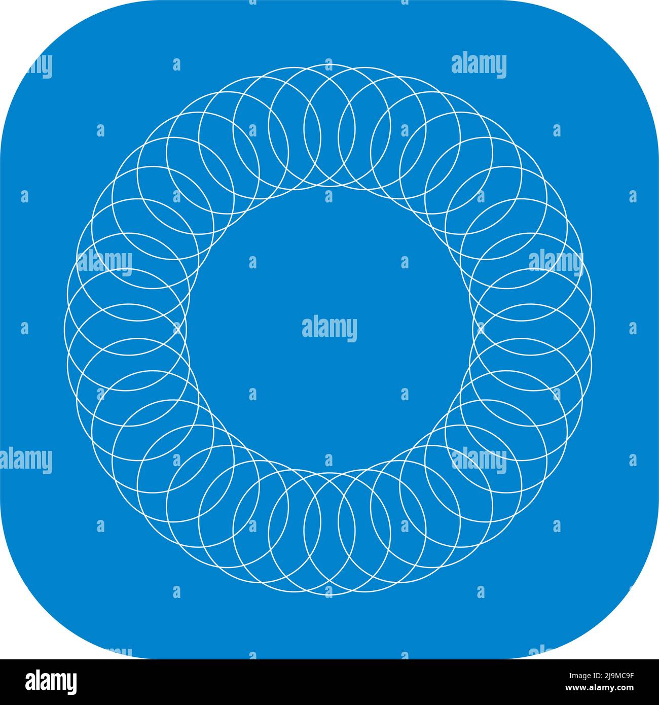 Circle radial motif, mandala illustrative element. Stock vector ...