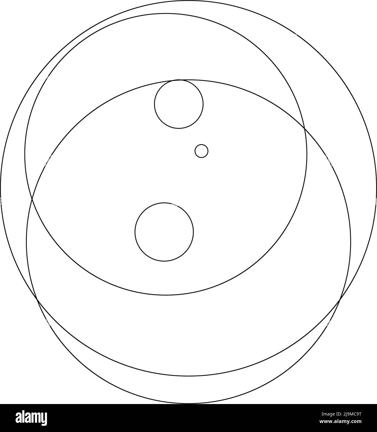 Random circles, circular rings geometric design element. Stock vector ...