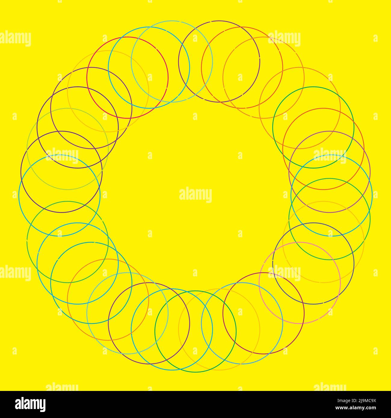 Circle radial motif, mandala illustrative element. Stock vector ...