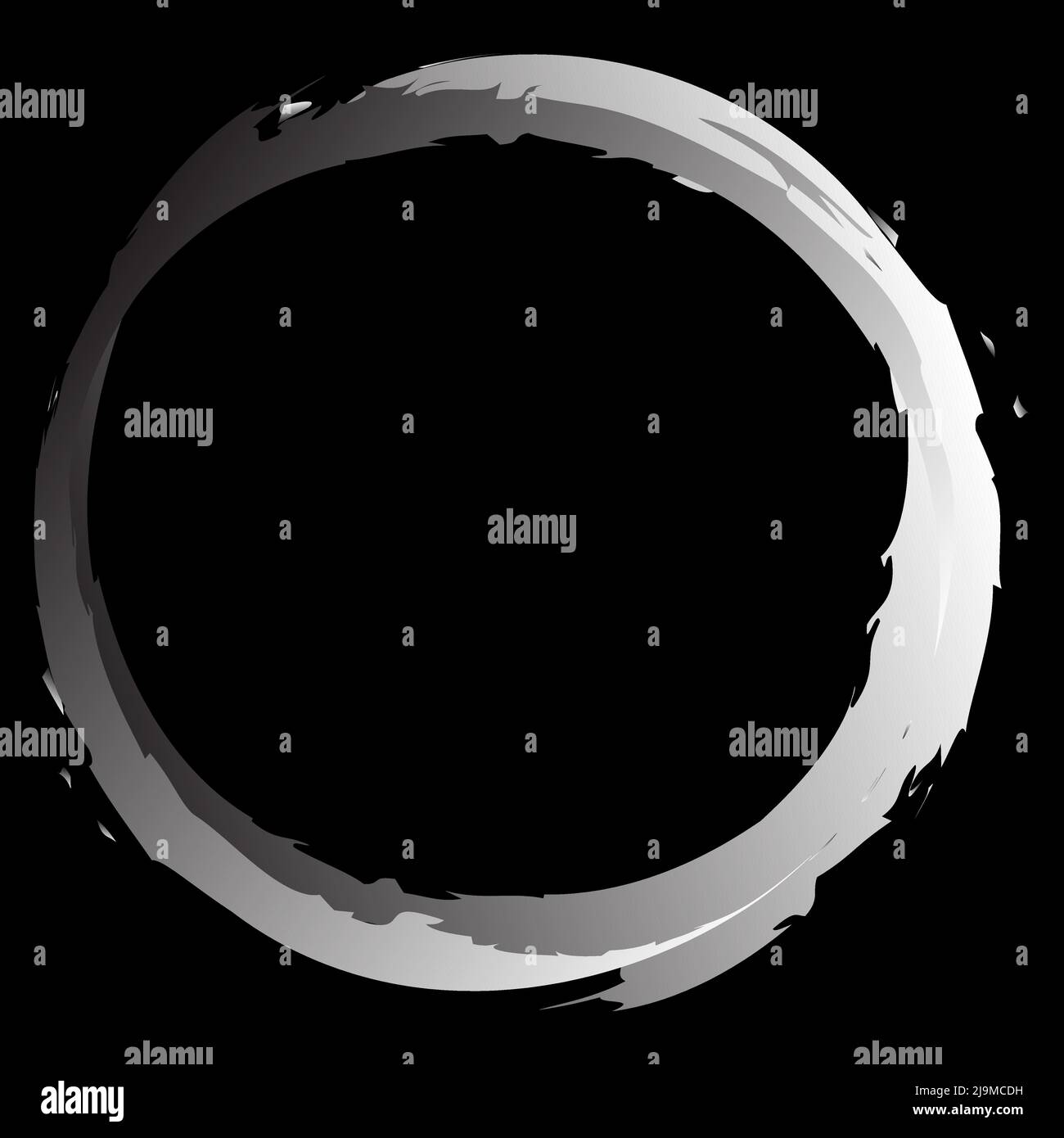 Grungy, textured circle element. Circular splatter shape. Stock vector ...