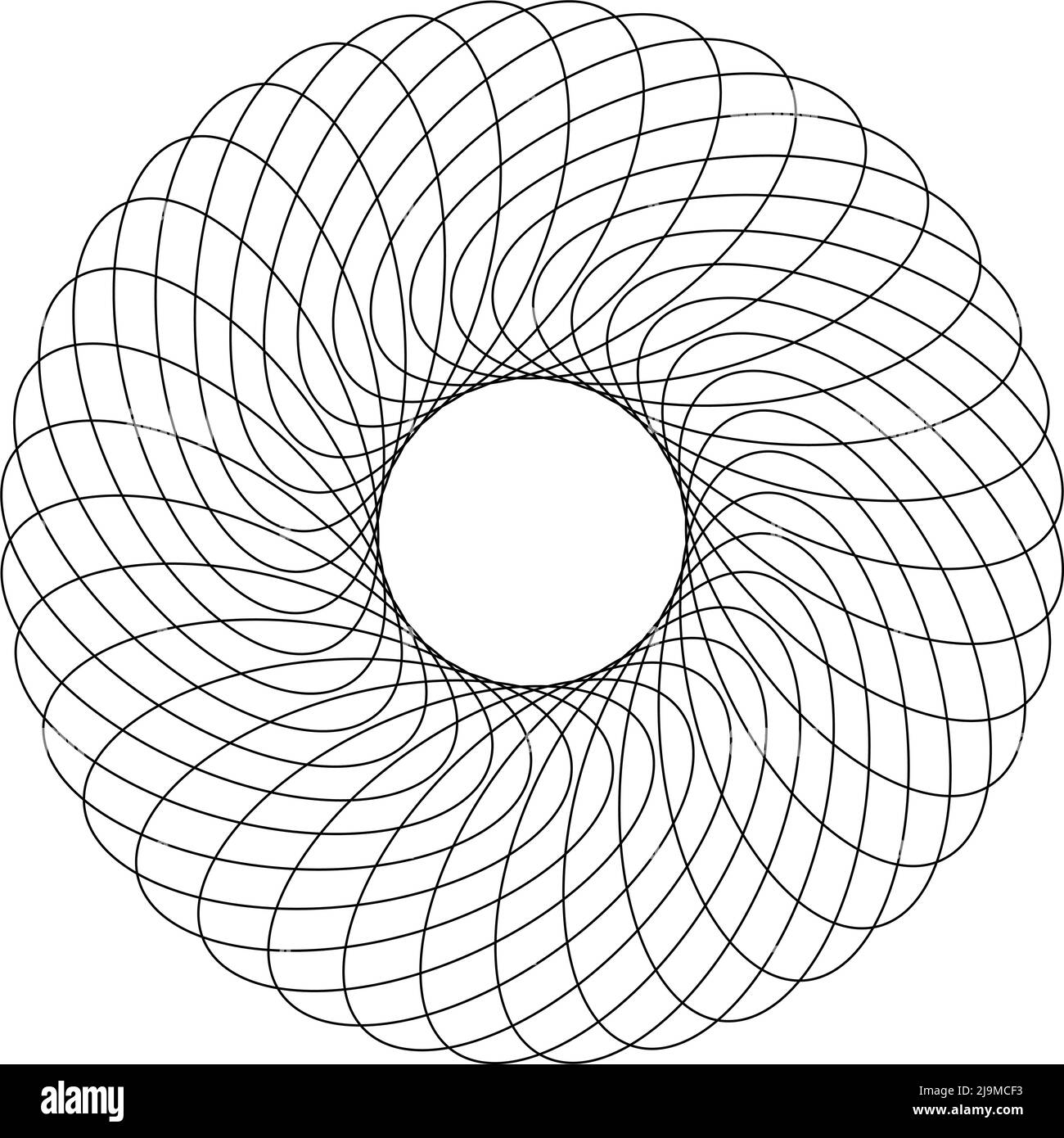 Circle radial motif, mandala illustrative element. Stock vector ...