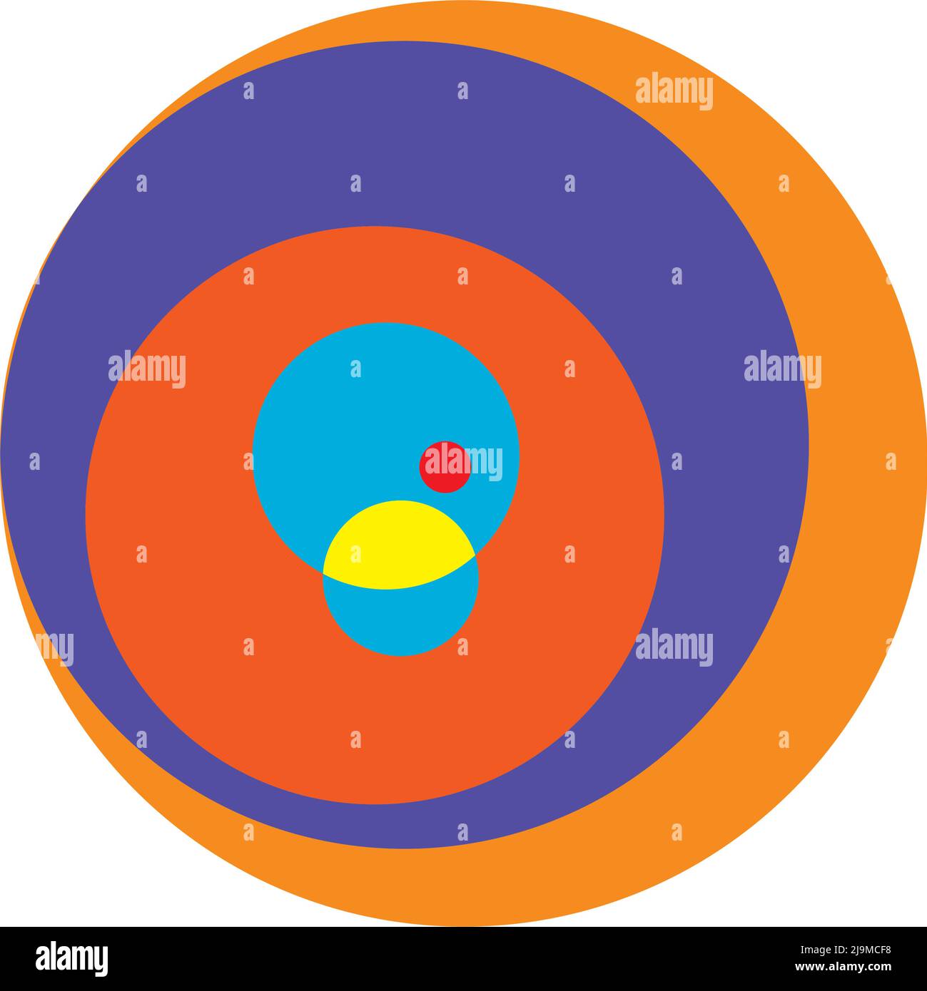 Random circles, circular rings geometric design element. Stock vector ...