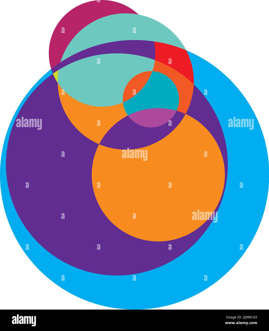 Random circles, circular rings geometric design element. Stock vector ...