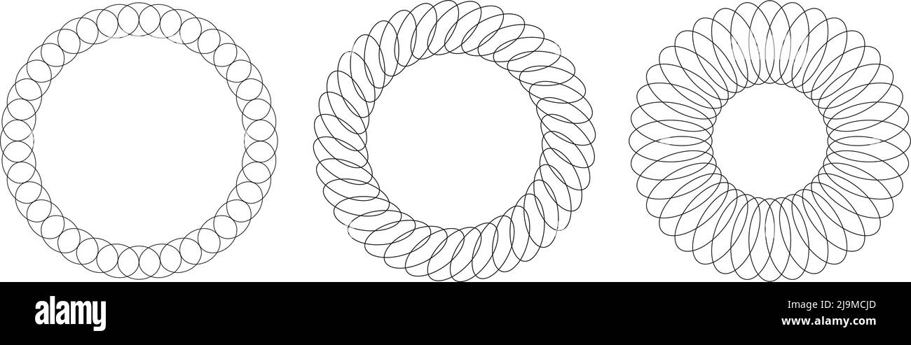 Circle radial motif, mandala illustrative element. Stock vector ...