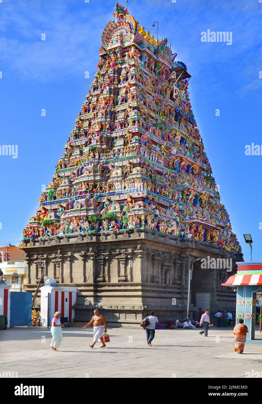 Mylapore, Chennai India, July 25th 2016. The beautiful Kapaleeswarar ...
