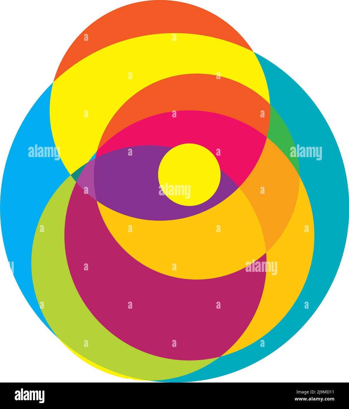 Random circles, circular rings geometric design element. Stock vector ...