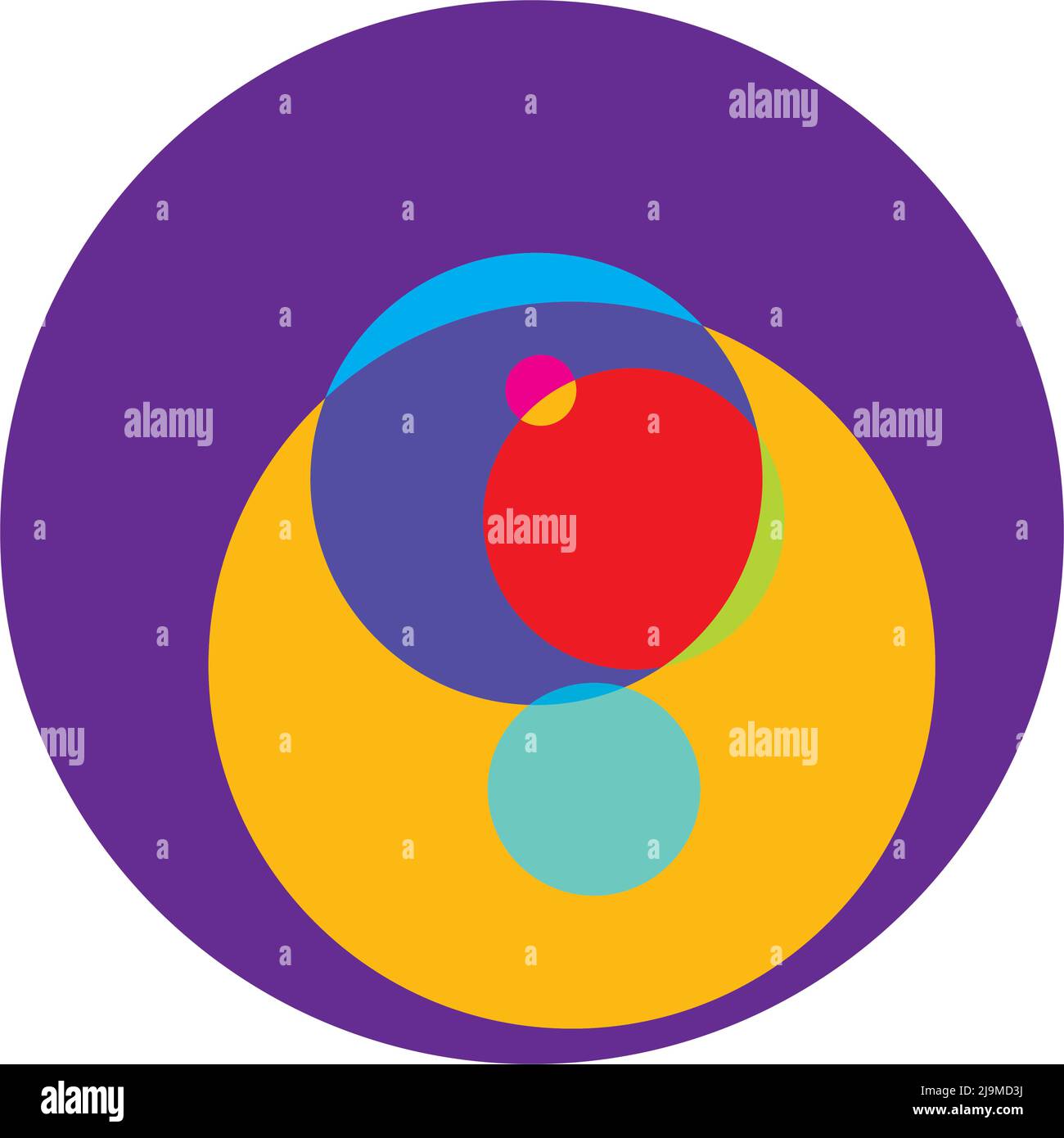 Random circles, circular rings geometric design element. Stock vector ...