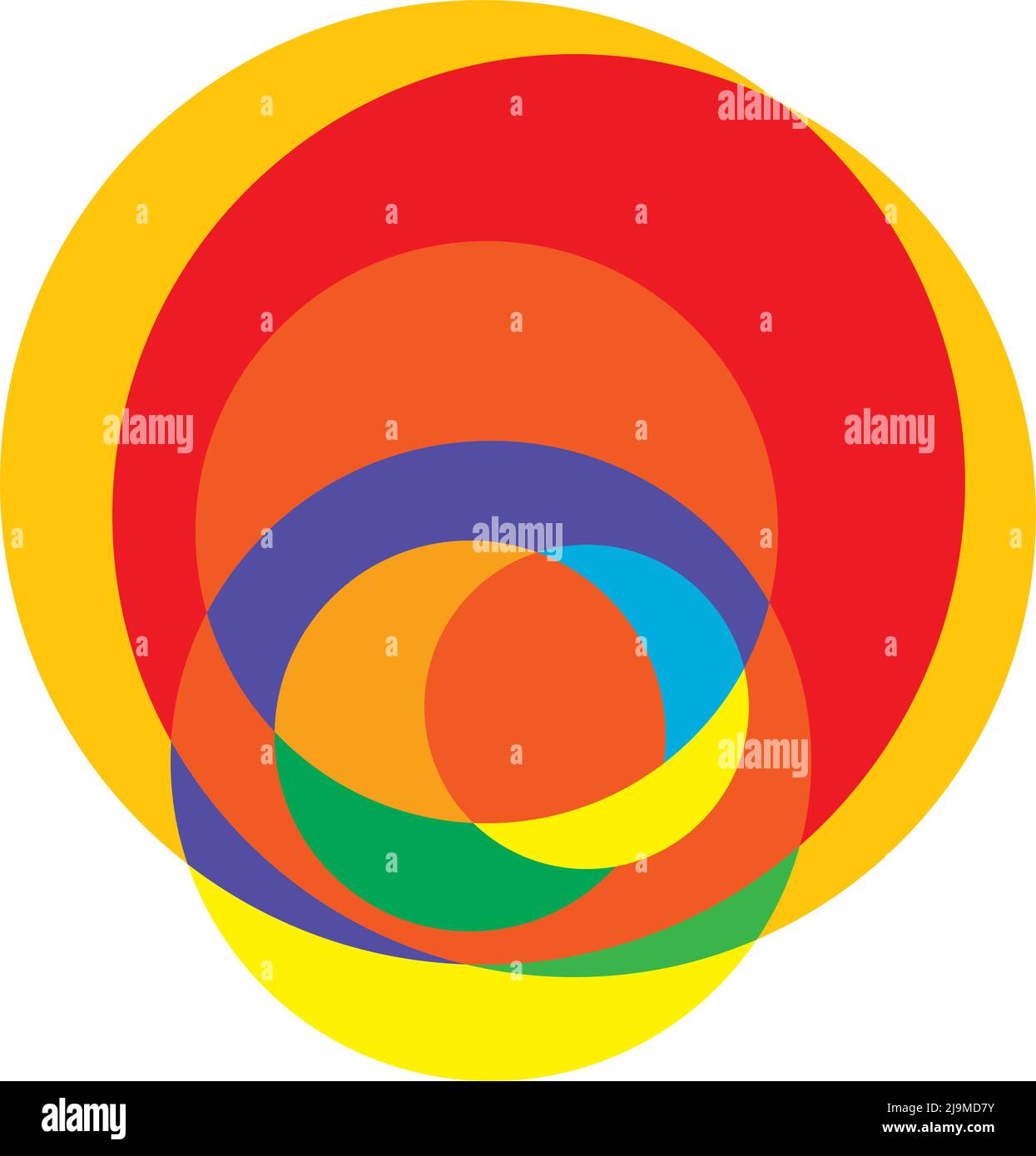 Random circles, circular rings geometric design element. Stock vector ...