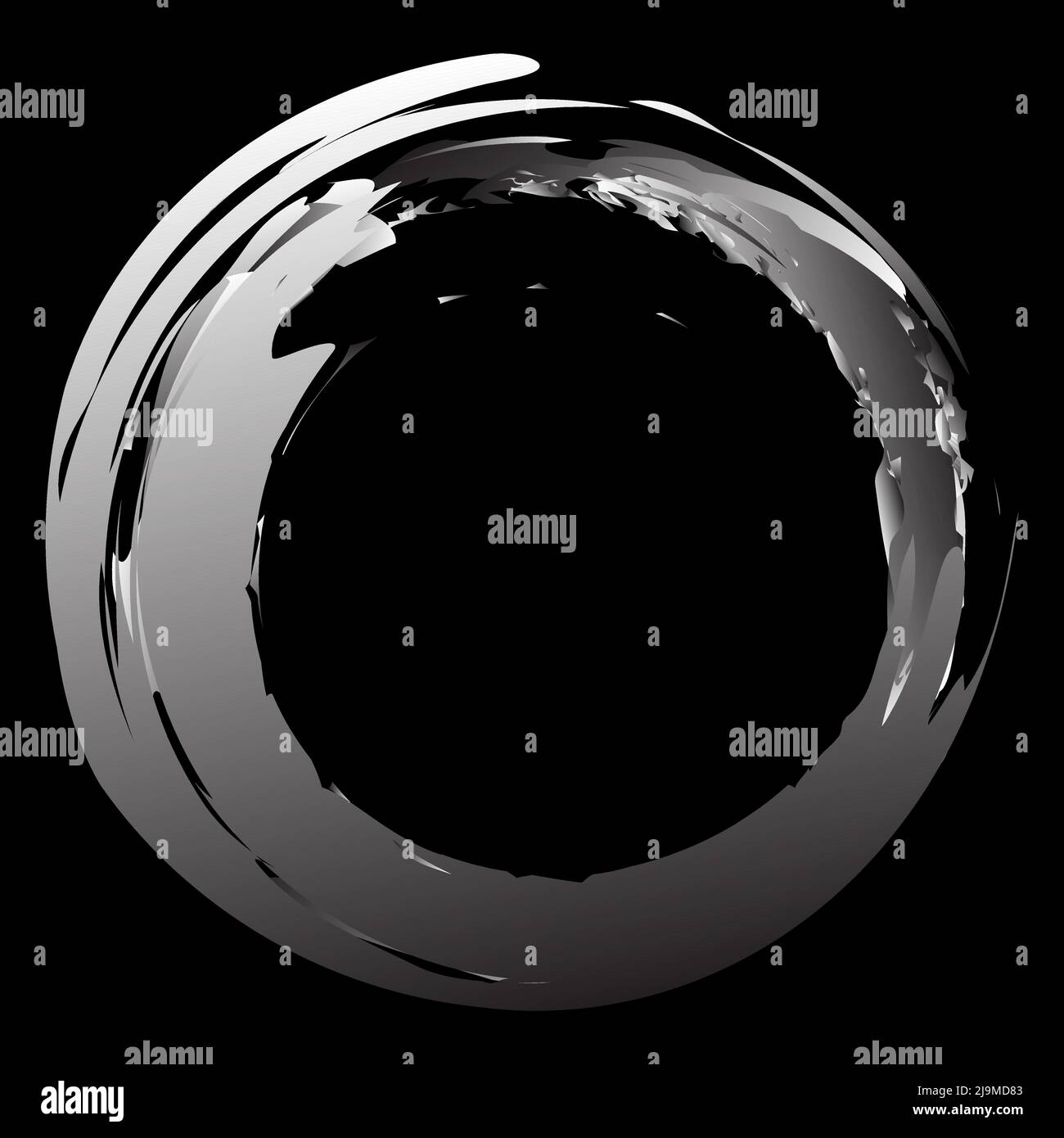 Grungy, textured circle element. Circular splatter shape. Stock vector ...