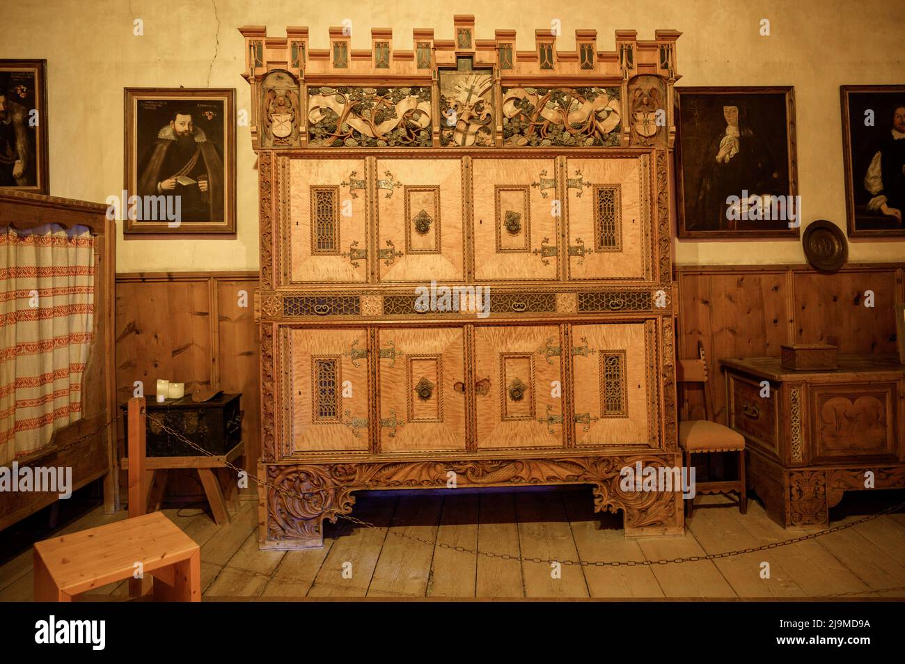 ancient wardrobe in Tratzberg castle in Tyrol Stock Photo - Alamy