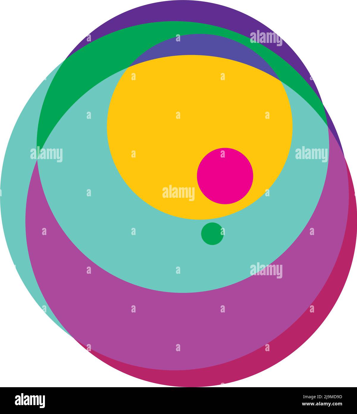 Random circles, circular rings geometric design element. Stock vector ...