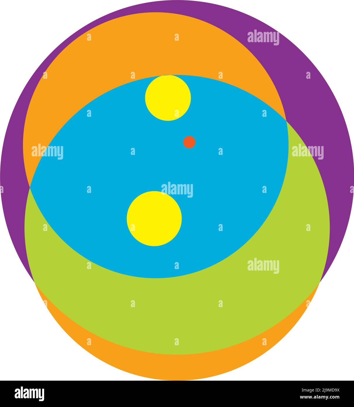 Random circles, circular rings geometric design element. Stock vector ...