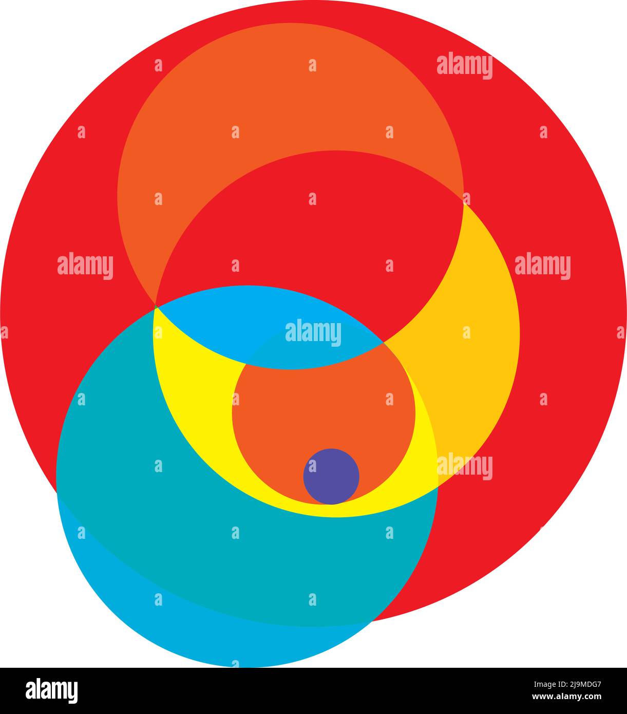 Random circles, circular rings geometric design element. Stock vector ...