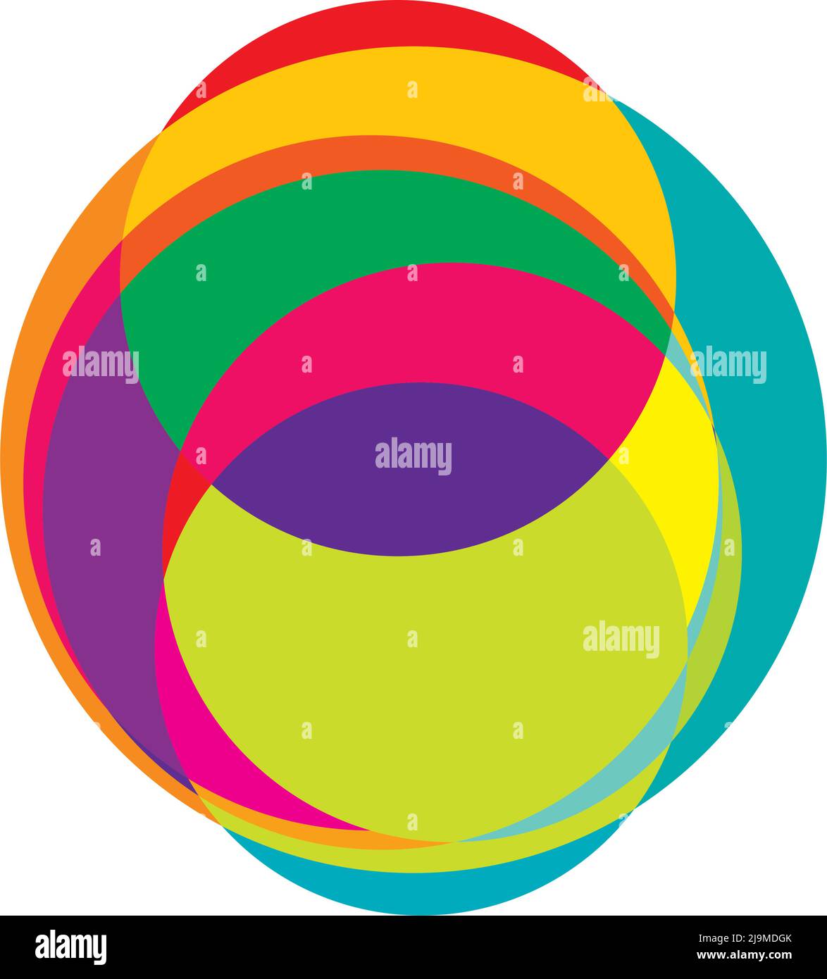 Random circles, circular rings geometric design element. Stock vector ...