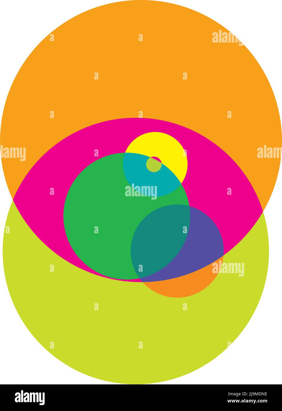 Random circles, circular rings geometric design element. Stock vector ...
